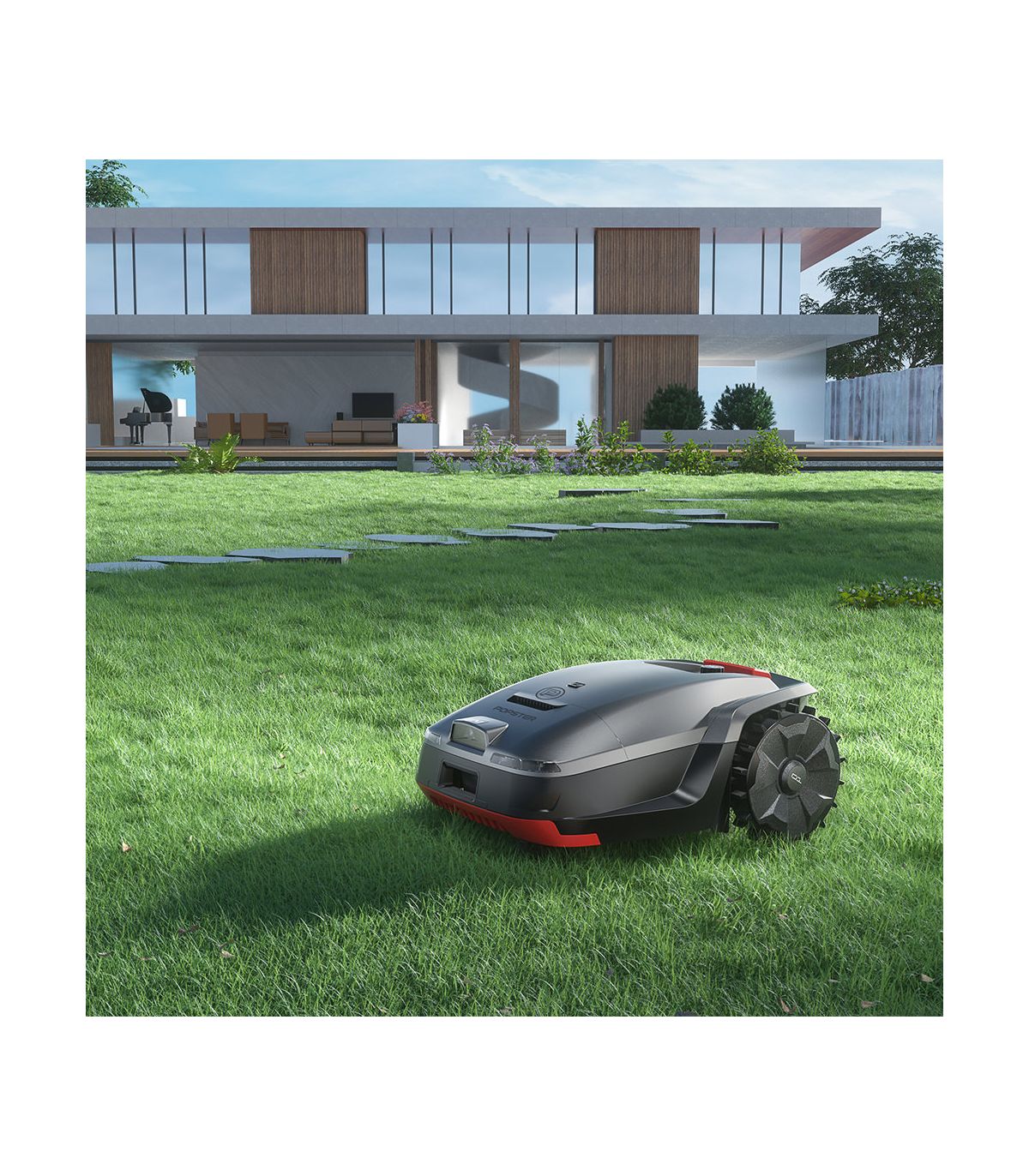 Robot Tondeuse 1500m² POPSTER Unicut P1 | Sans Câble RTK