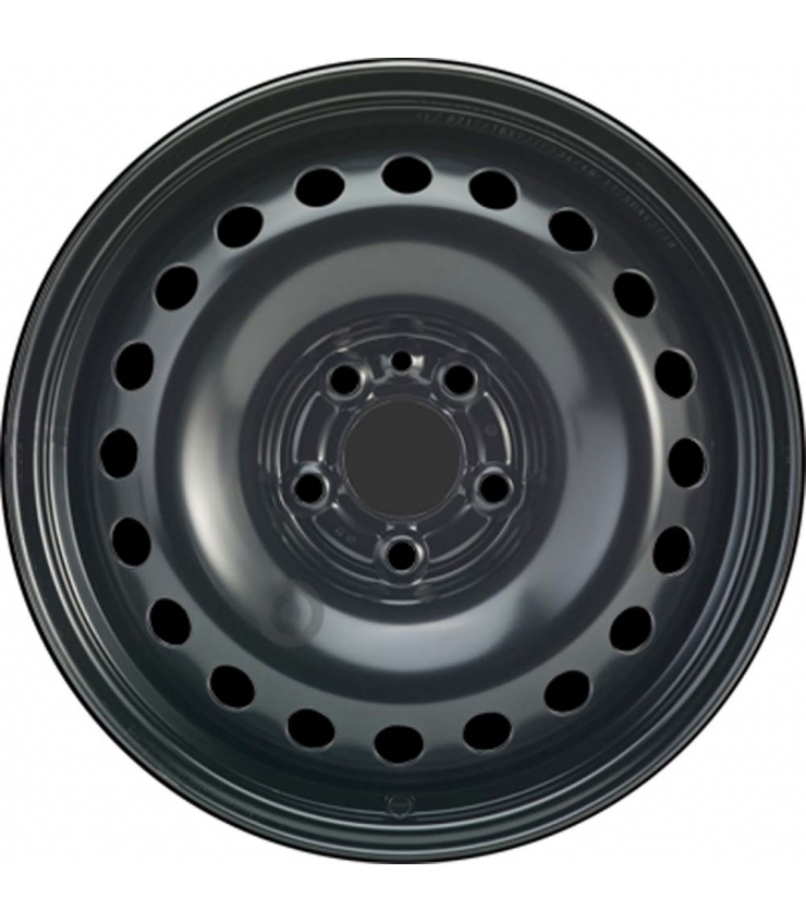 Jante tôle 16 pouces - 5 Trous - 7x16 5x110 ET34 AL65 noir