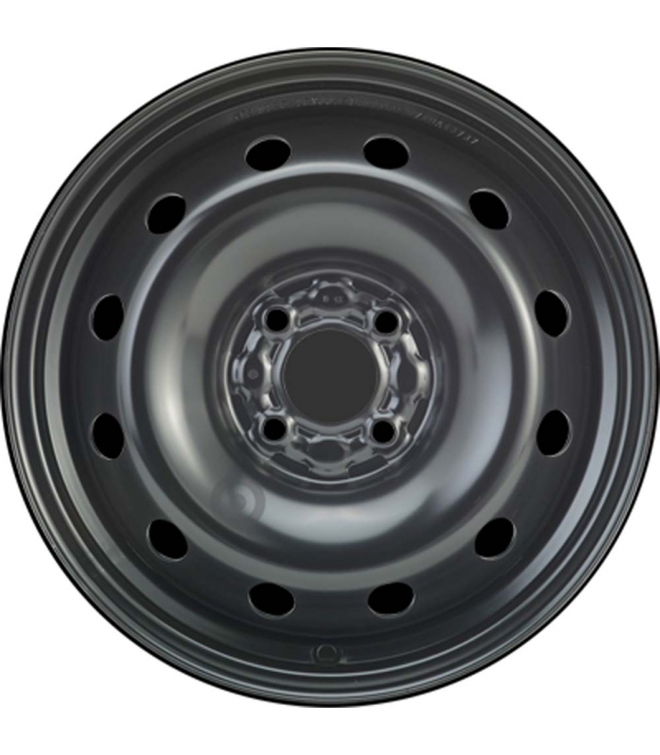 Jante tôle 15 pouces - 4 Trous - 6x15 4x100 ET43 AL60 noir